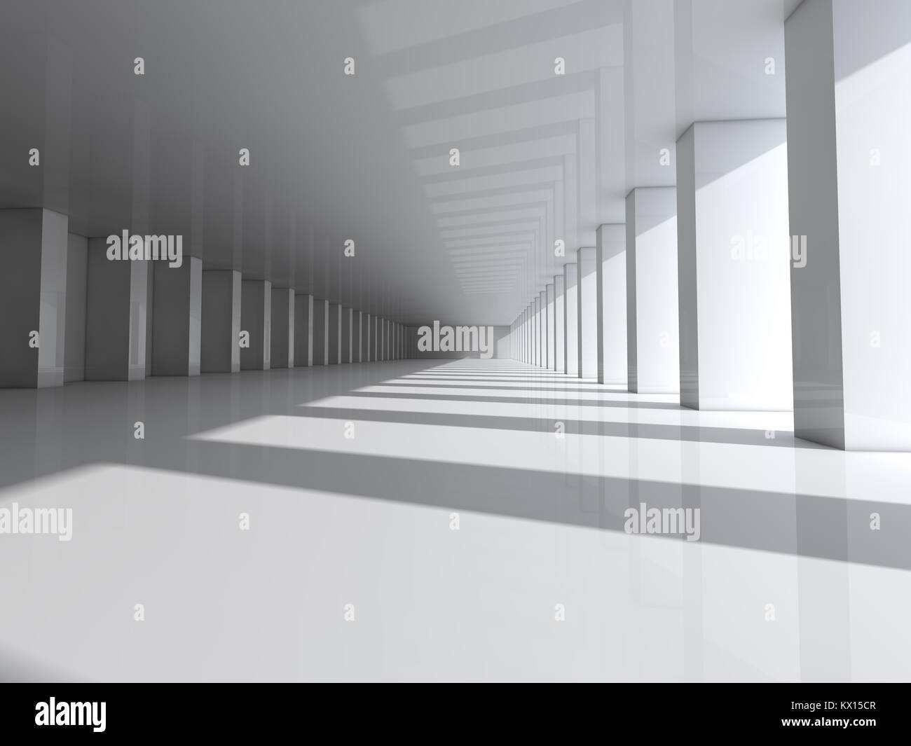 Abstract modern architecture background, empty white open space ...