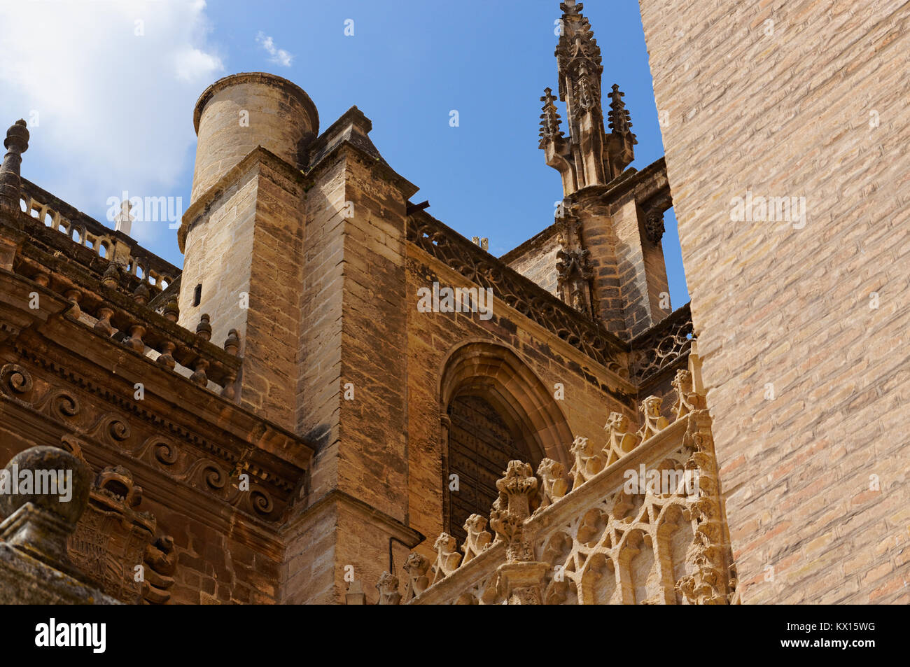 Historic buildings and monuments of Seville, Spain. Architectural ...