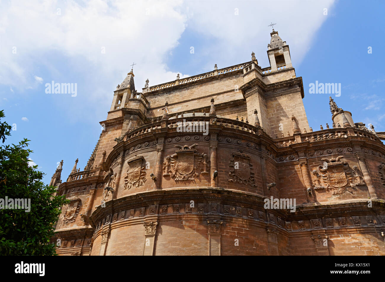 Historic buildings and monuments of Seville, Spain. Architectural ...