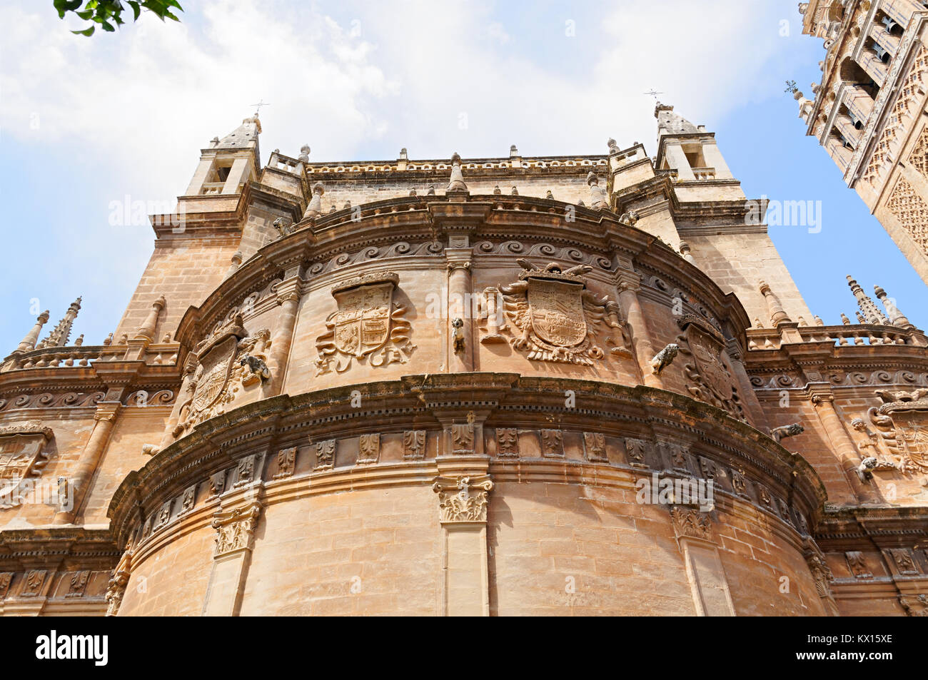 Historic buildings and monuments of Seville, Spain. Architectural ...