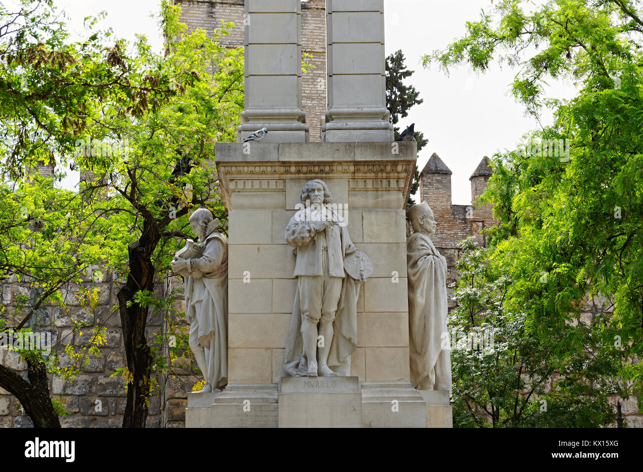 Historic buildings and monuments of Seville, Spain. Architectural ...