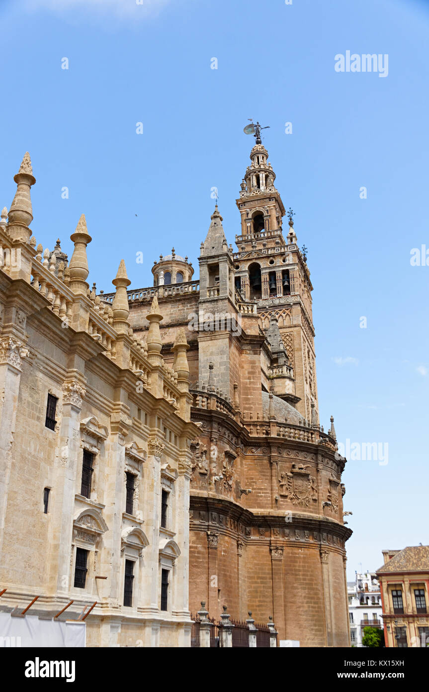 Historic buildings and monuments of Seville, Spain. Architectural ...