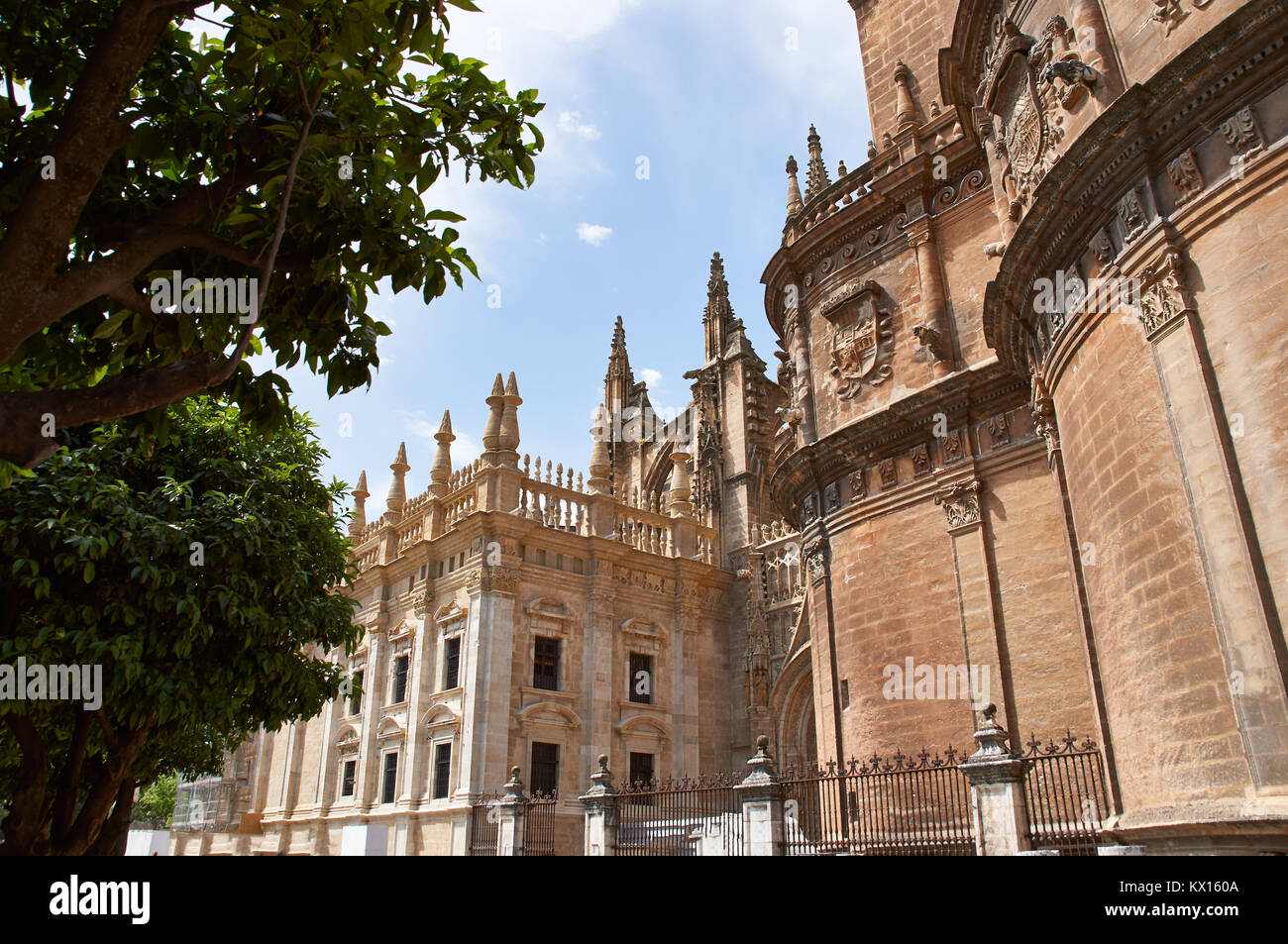 Historic buildings and monuments of Seville, Spain. Architectural ...