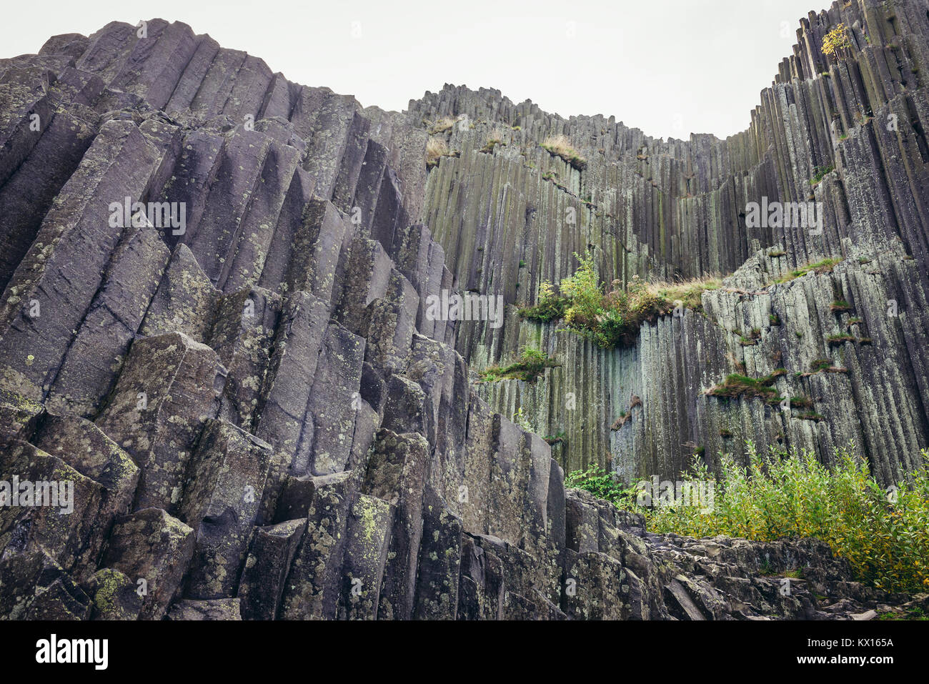 Famous columnar jointed basalt rock formation called Panska Skala (The ...