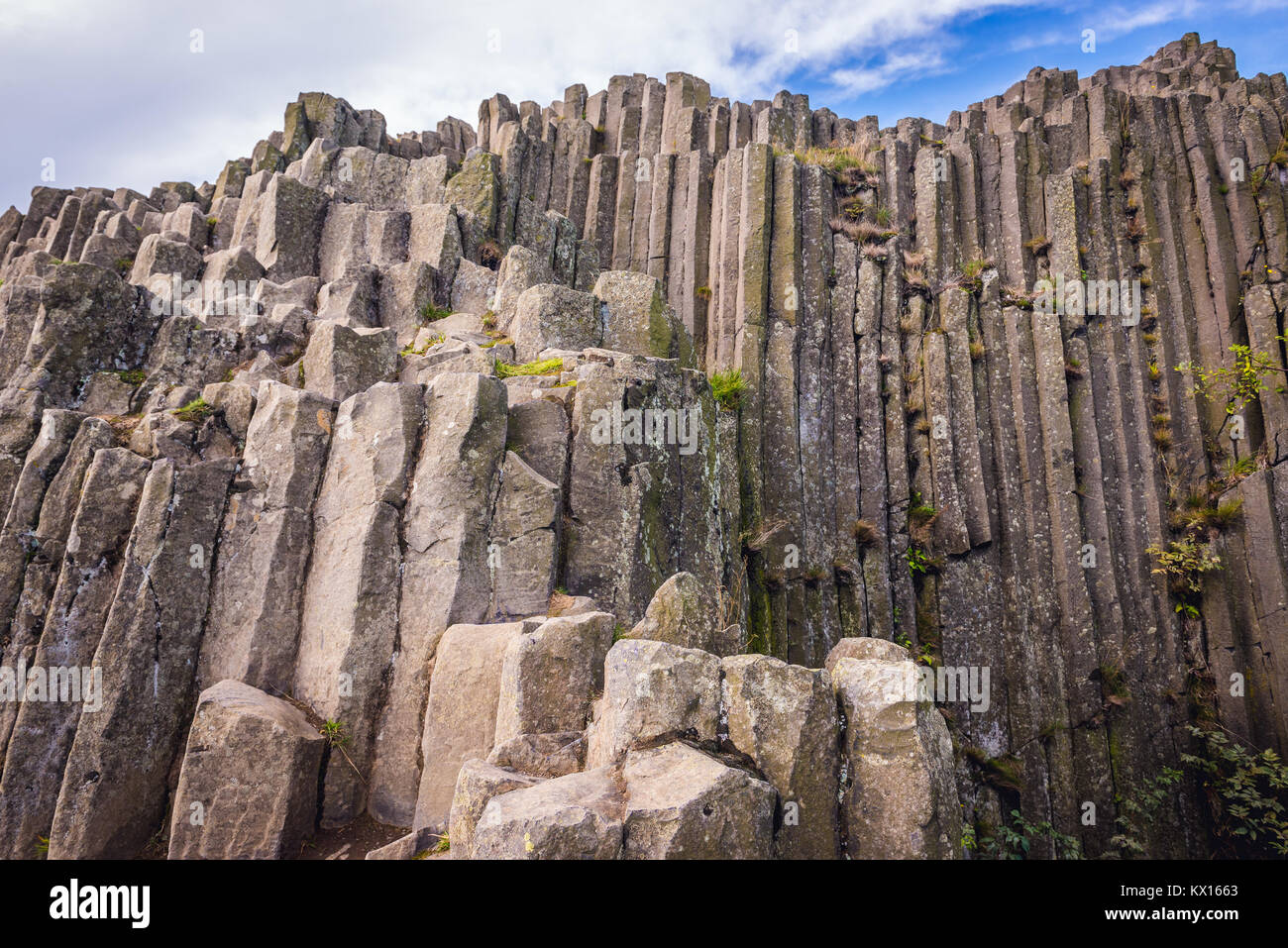 Famous columnar jointed basalt rock formation called Panska Skala (The ...