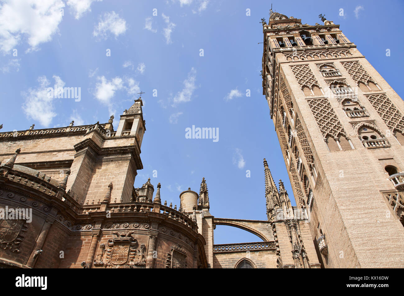 Historic buildings and monuments of Seville, Spain. Architectural ...