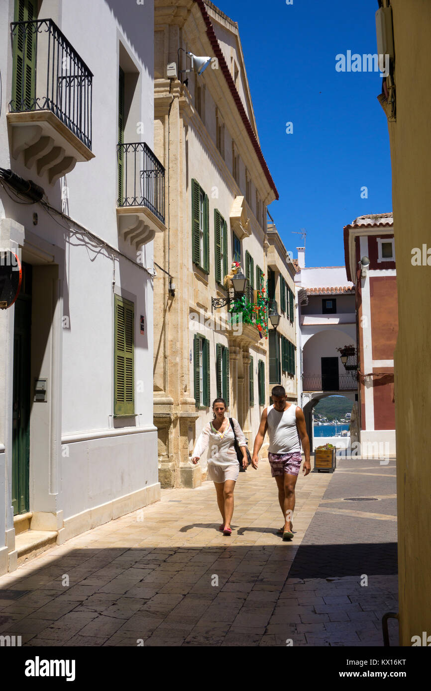 Mahon town Menorca Balearics Spain Stock Photo - Alamy
