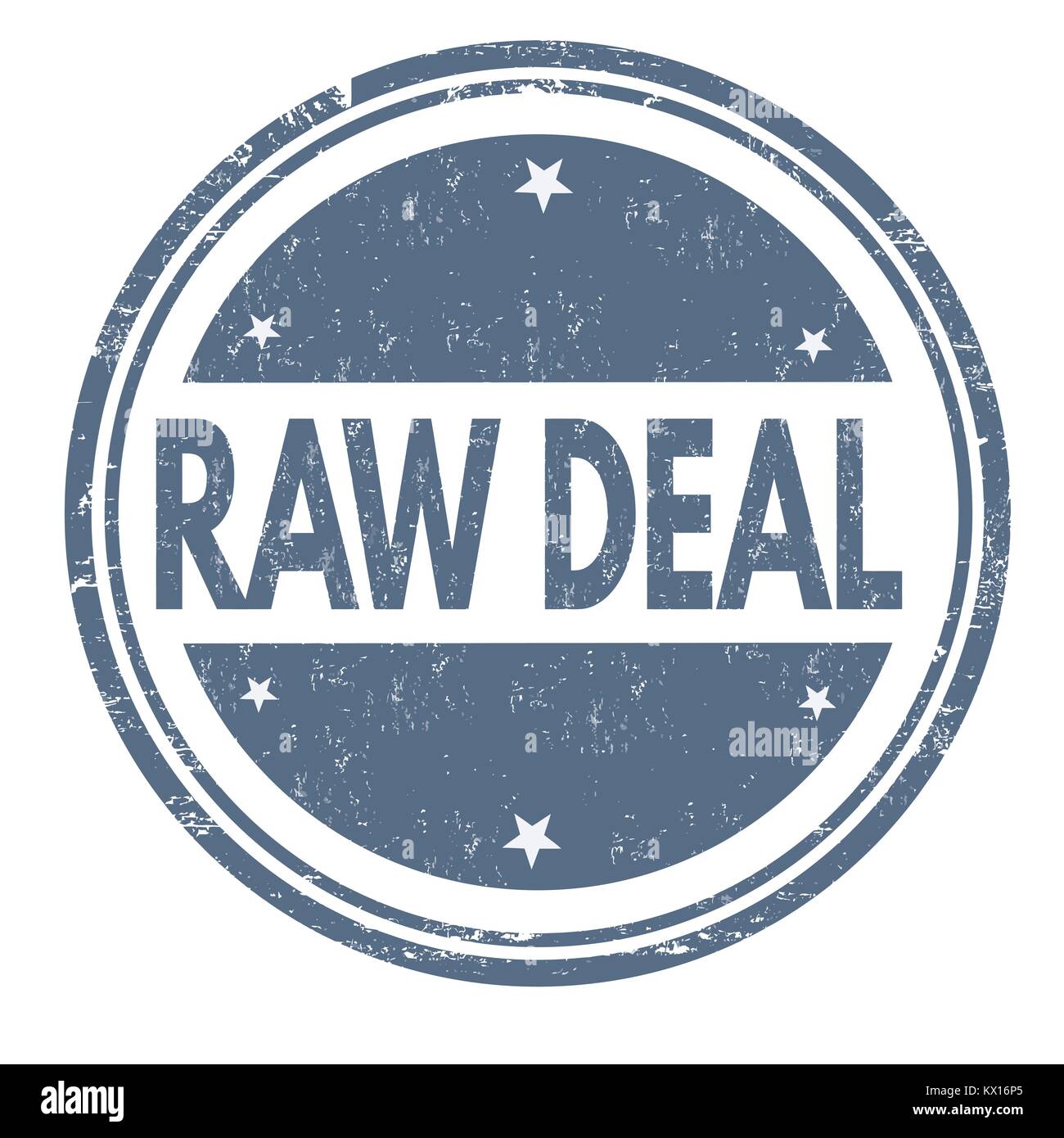 Raw deal grunge rubber stamp on white background, vector illustration ...