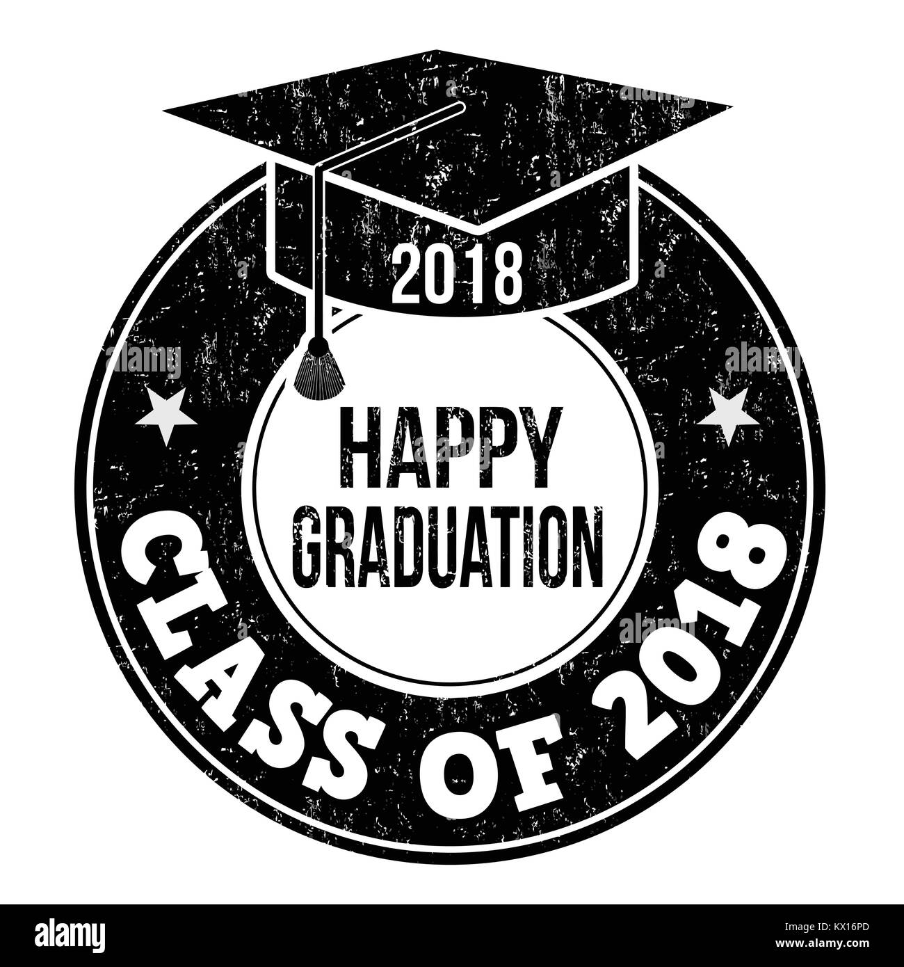 2018 graduation class Stock Vector Images - Alamy