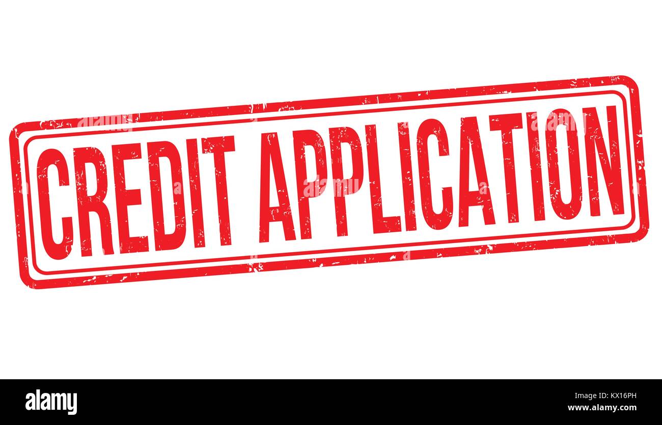 Credit application grunge rubber stamp on white background, vector ...