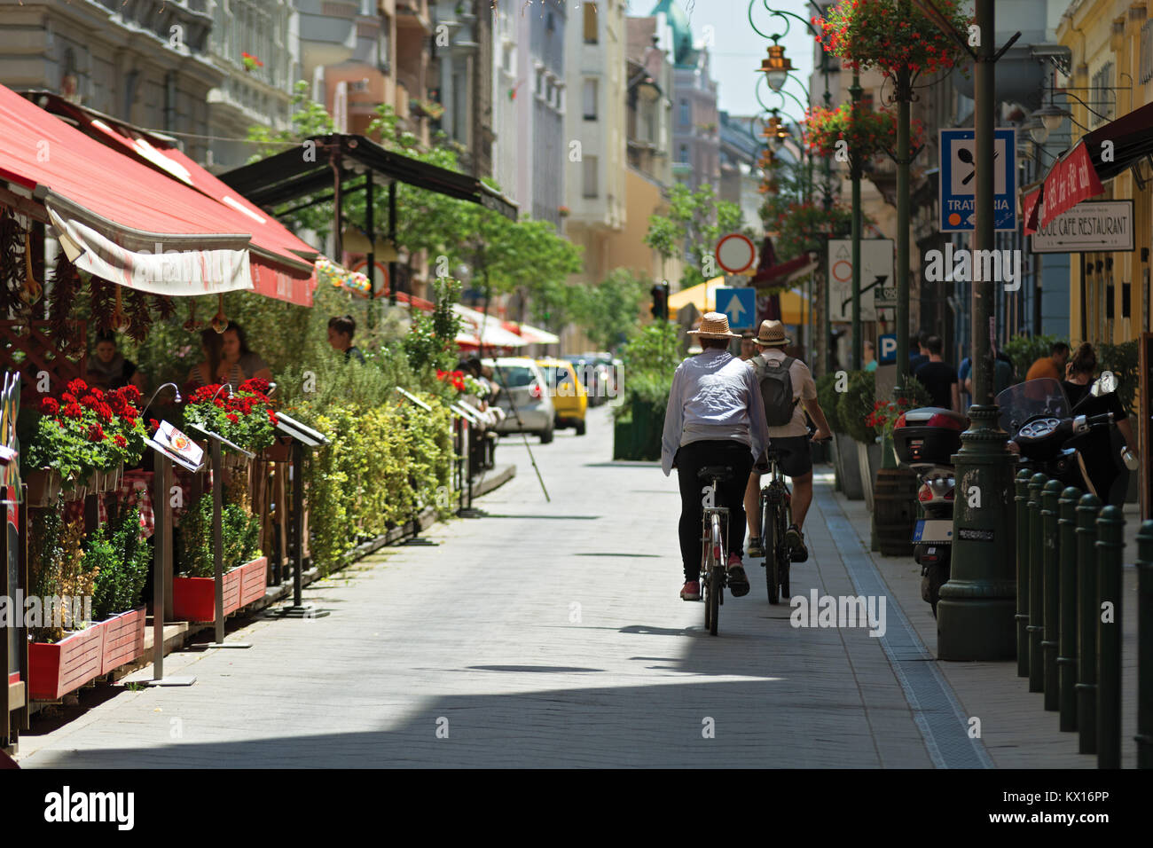Ráday street in Budapest Stock Photo - Alamy
