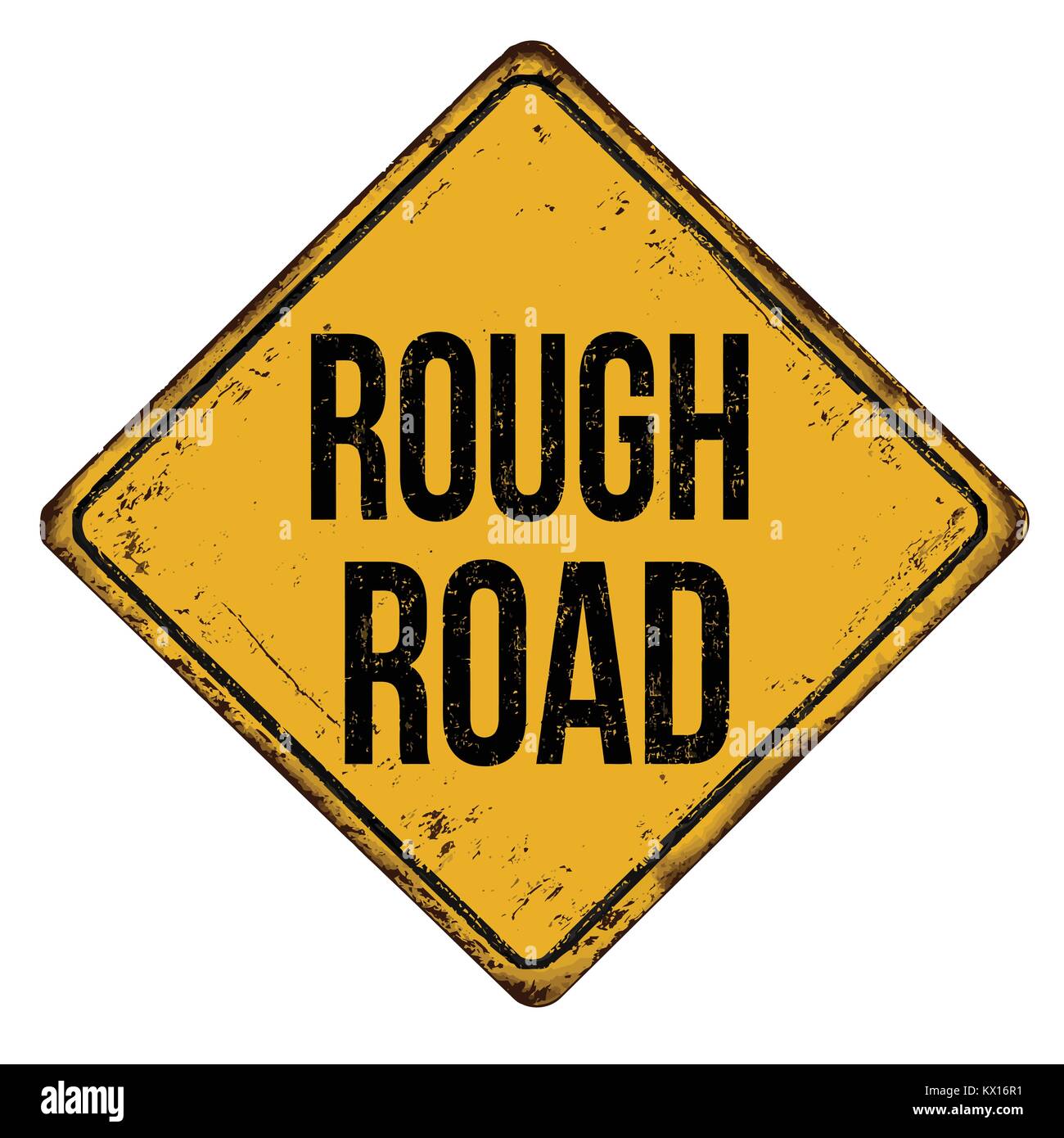 Yellow road plate Stock Vector Images - Alamy