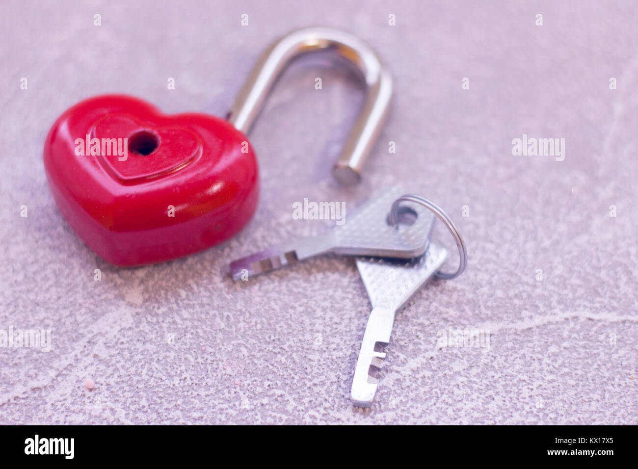 A heart shaped lock and keys Stock Photo - Alamy