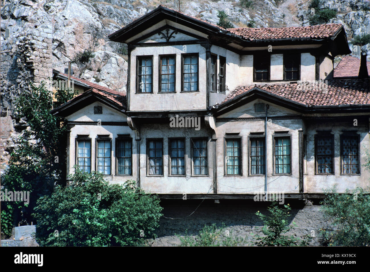 Traditional or Historic Ottoman Wooden Turkish House on Banks of the ...