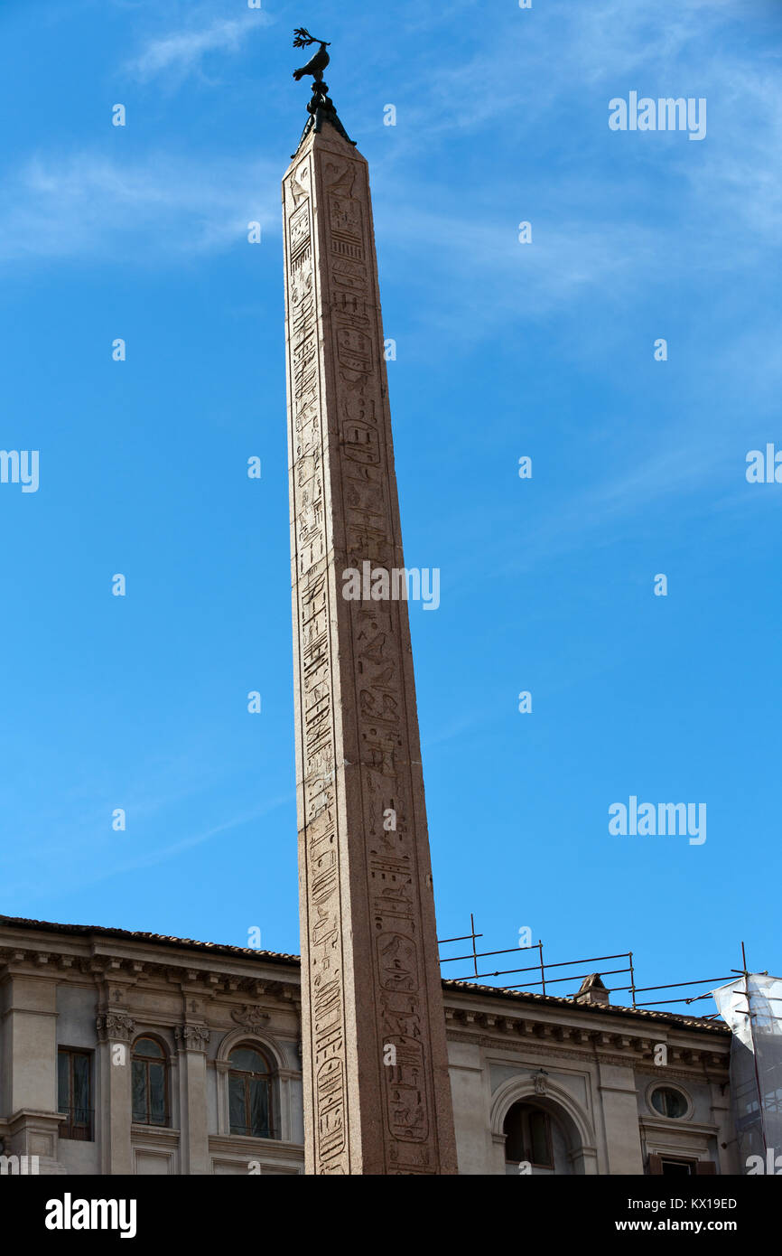 Egyptian obelisk in the middle of Piazza Navona, Rome, Italy Stock ...