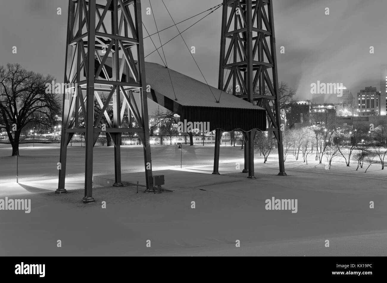 harriet island regional park performance stage and saint paul buildings ...