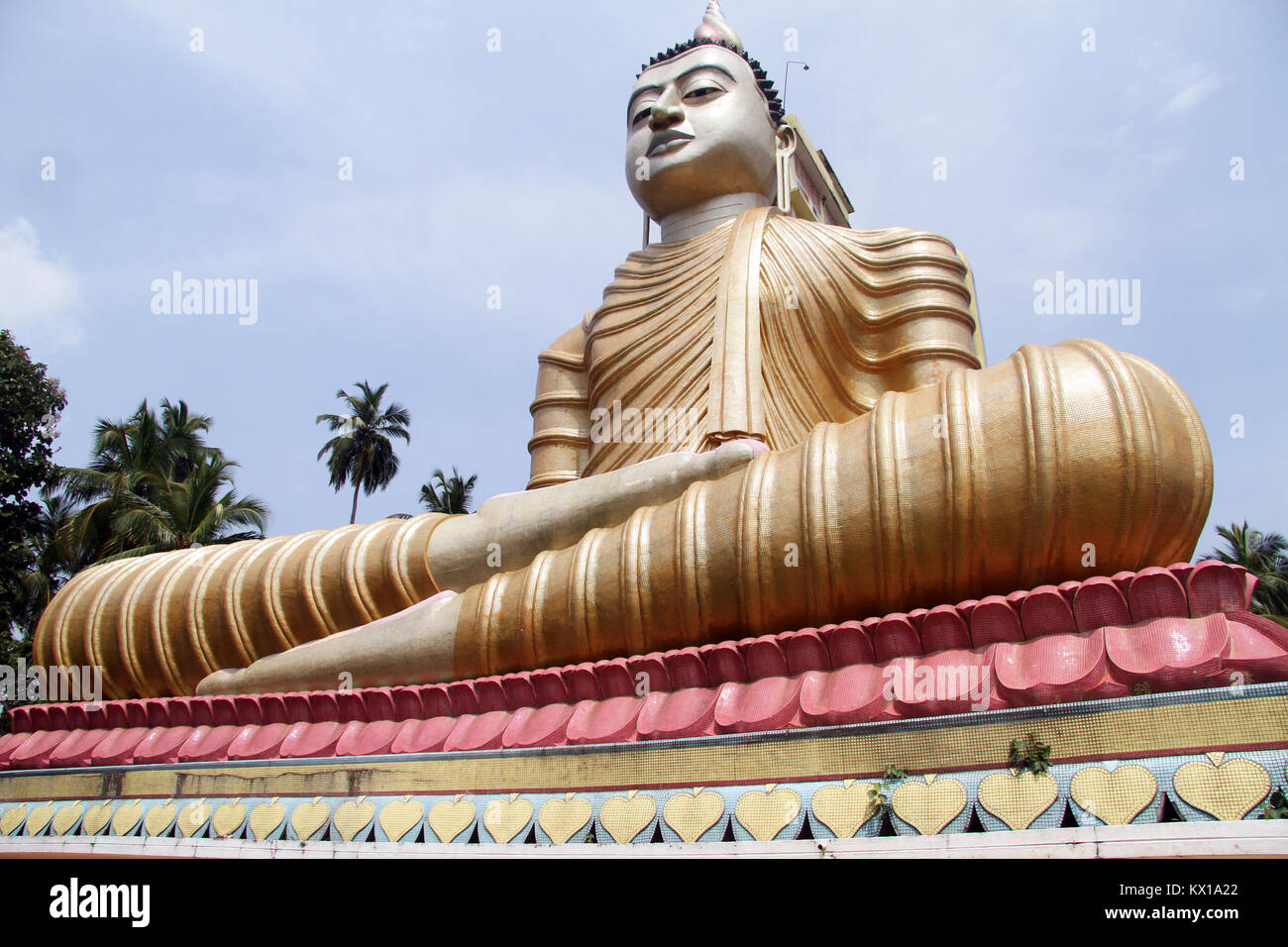 Big Buddha in Wewurukannala Vihara near Dikwella, Sri Lanka Stock Photo ...