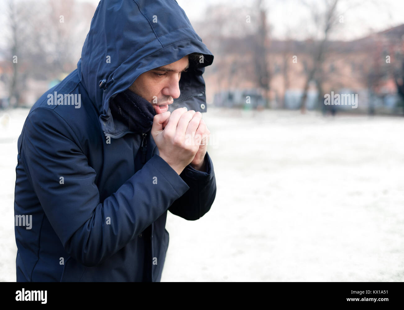 Scarf wind hand hi-res stock photography and images - Alamy