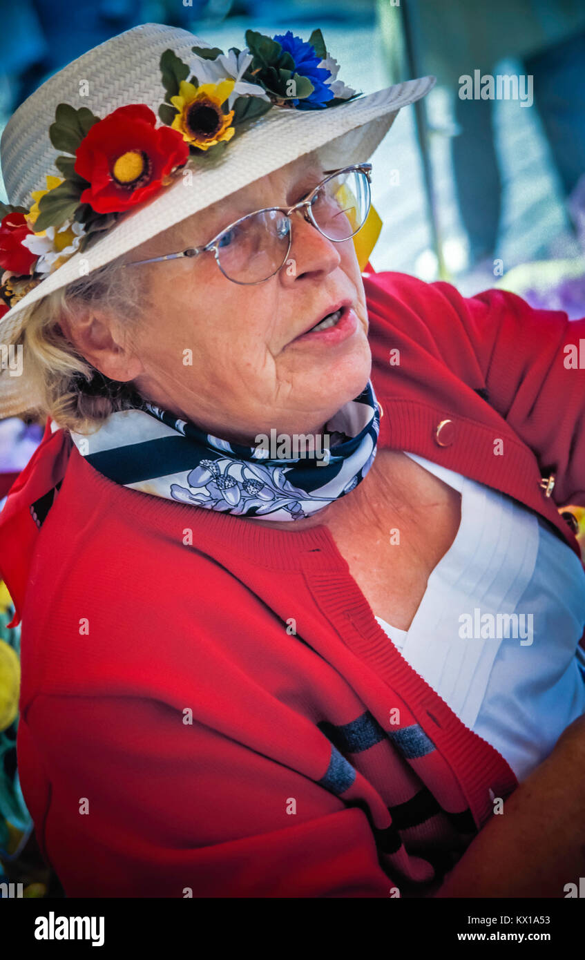 senior citizens on small German village Stock Photo - Alamy
