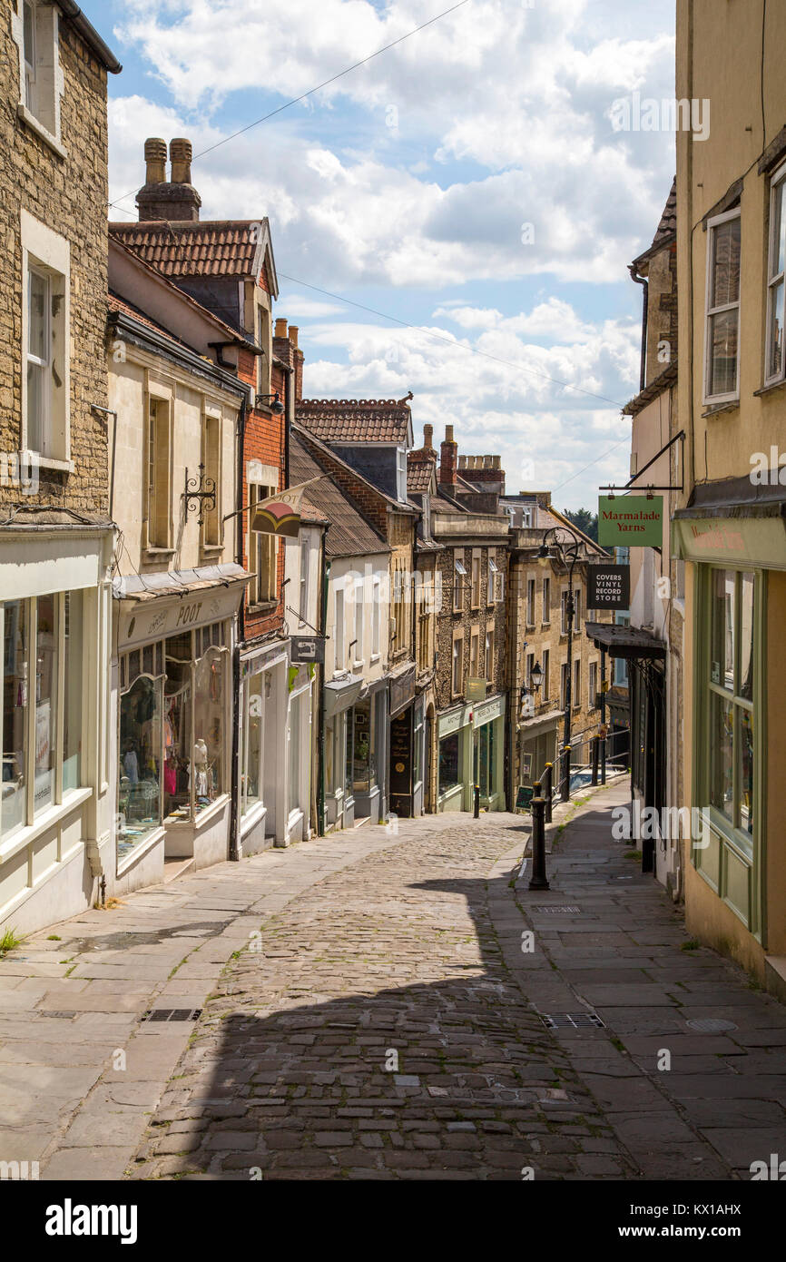 Independent shops on Catherine Hill, Frome, Somerset, England, Great ...