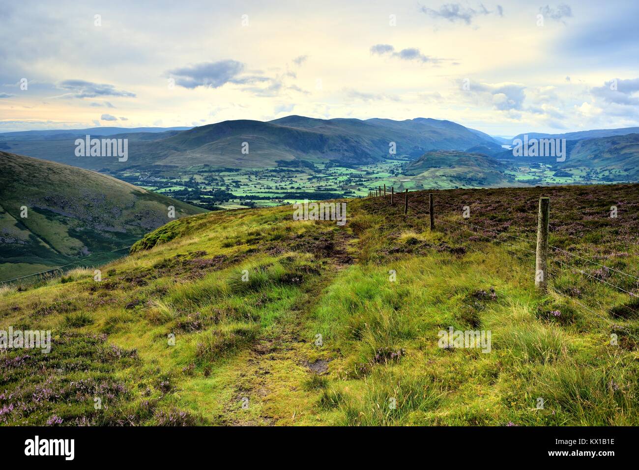 St John's in the Vale from the Cumbrian Way Stock Photo - Alamy