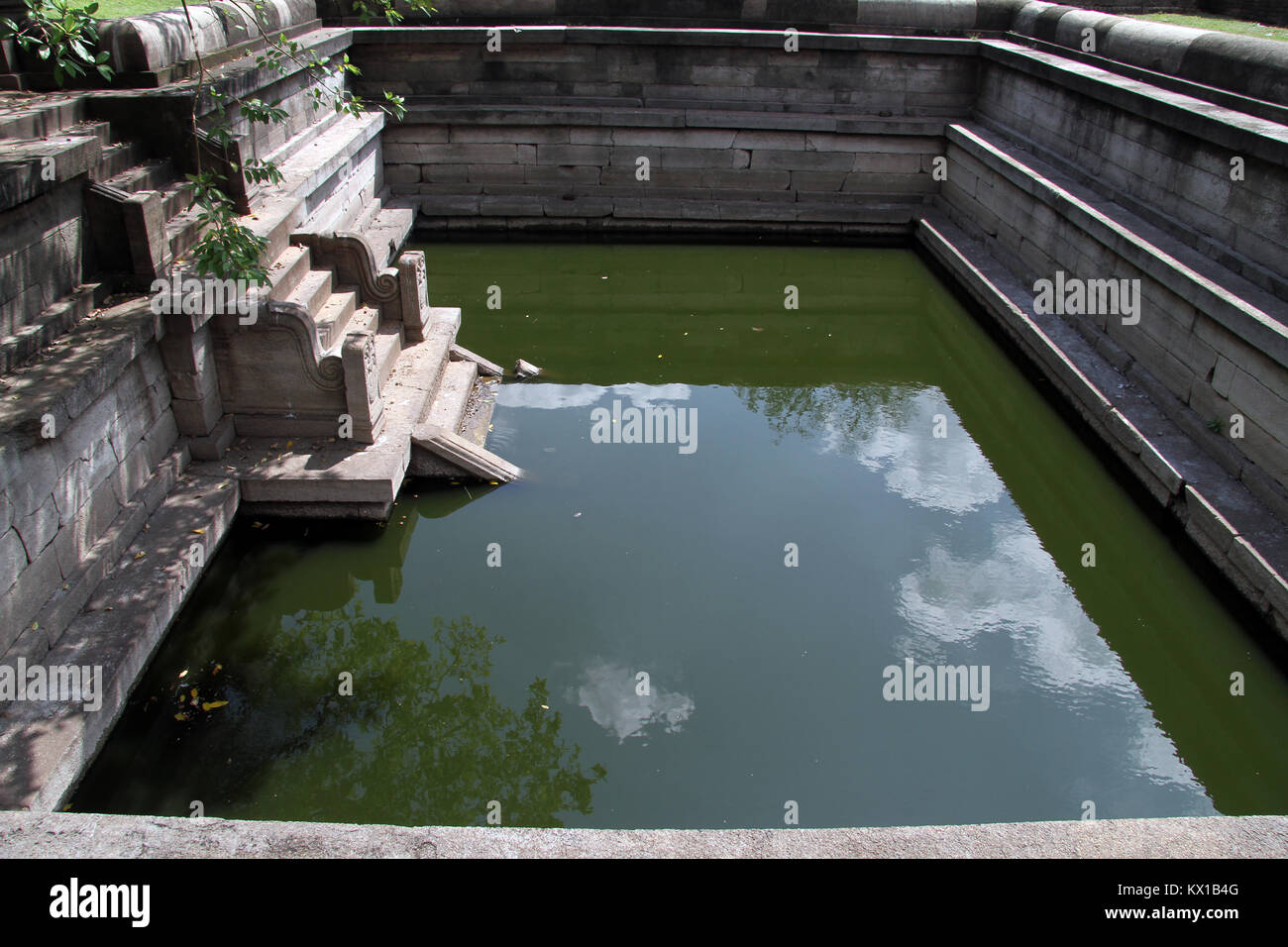 Water in ancient pind in Anuradhapura in Sri Lanka Stock Photo - Alamy