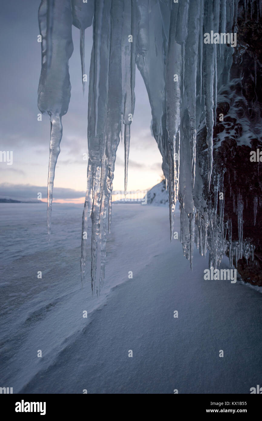 Ice structures on frozen lake hi-res stock photography and images - Alamy