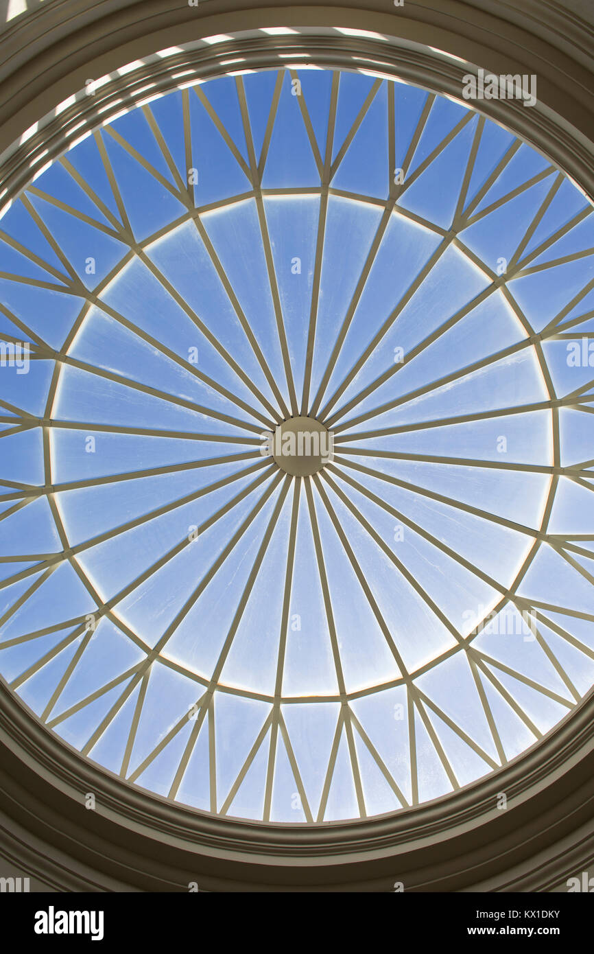 The large circular ceiling window above the entrance to the Virginia ...