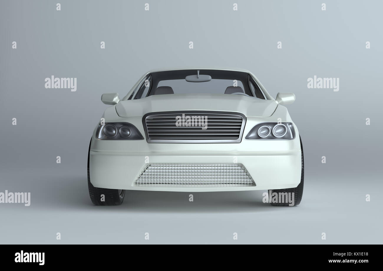 Generic brandless sports car on gray background Stock Photo - Alamy