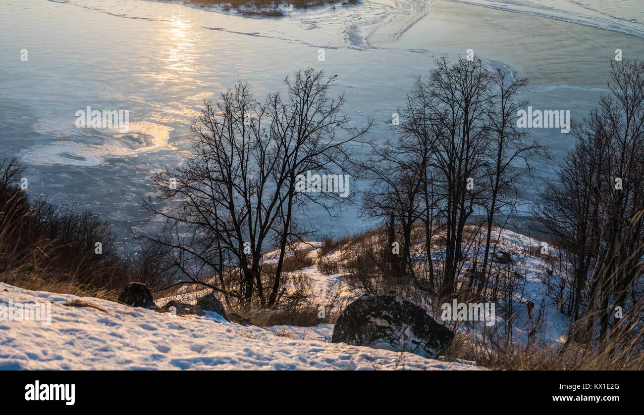 Panoramic frozen volga river hi-res stock photography and images - Alamy