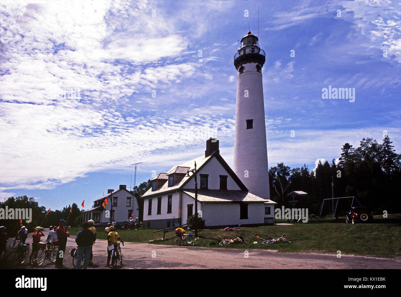 New Presque Isle Lighthouse Stock Photo - Alamy