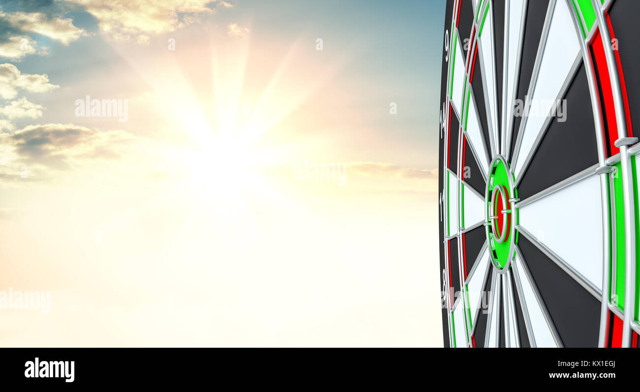 Target dart. 3d illustration Stock Photo - Alamy