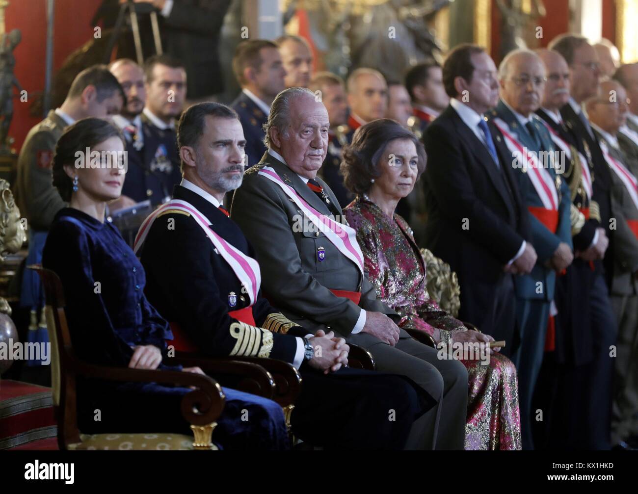 Madrid, Madrid, Spain. 6th Jan, 2018. King Felipe VI of Spain, Queen ...