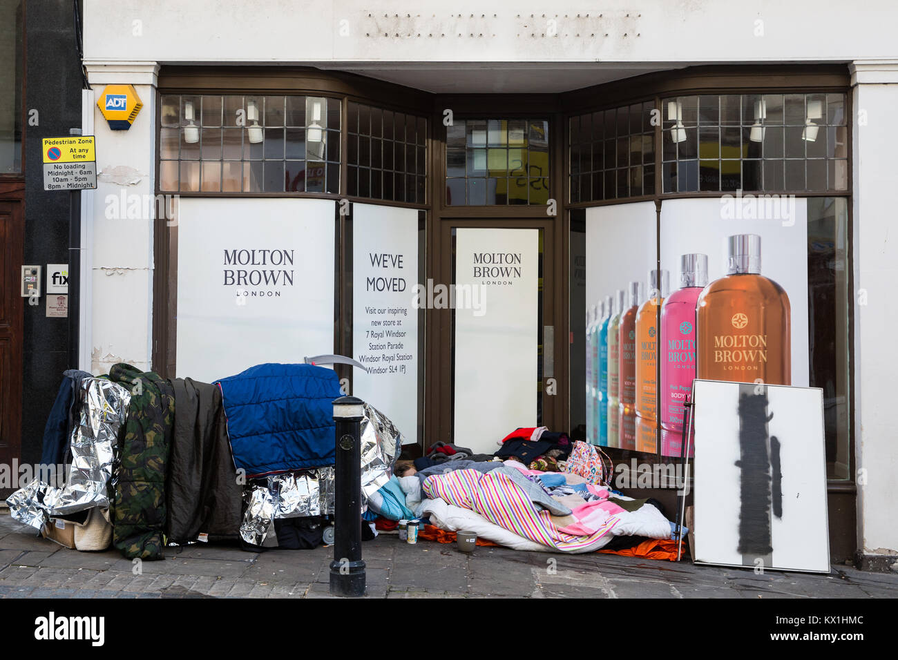 Homeless Doorway Shop High Resolution Stock Photography and Images - Alamy