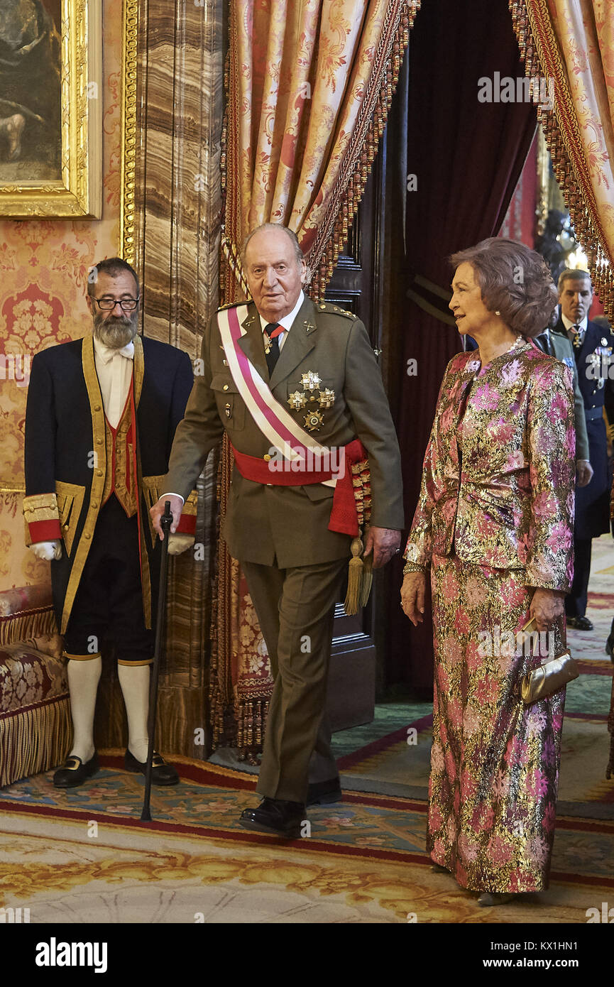 Madrid, Madrid, Spain. 6th Jan, 2018. King Juan Carlos of Spain, Queen ...