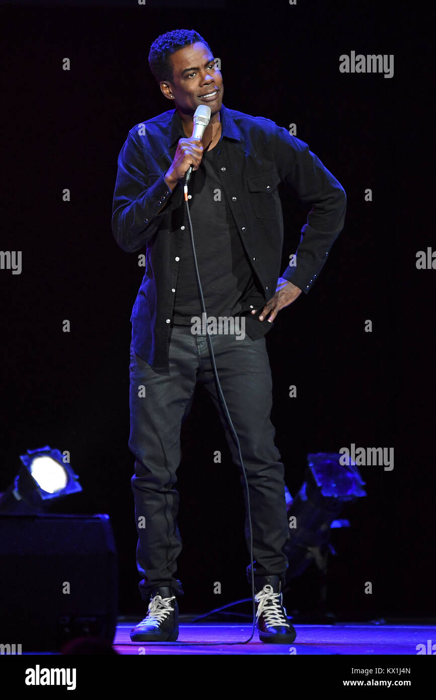 Hollywood FL, USA. 05th Jan, 2018. Chris Rock performs during his Total ...