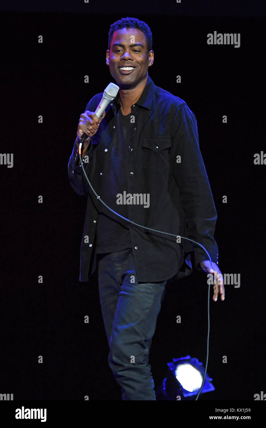 Hollywood FL, USA. 05th Jan, 2018. Chris Rock performs during his Total ...
