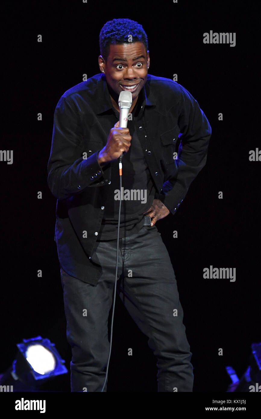 Hollywood FL, USA. 05th Jan, 2018. Chris Rock performs during his Total ...