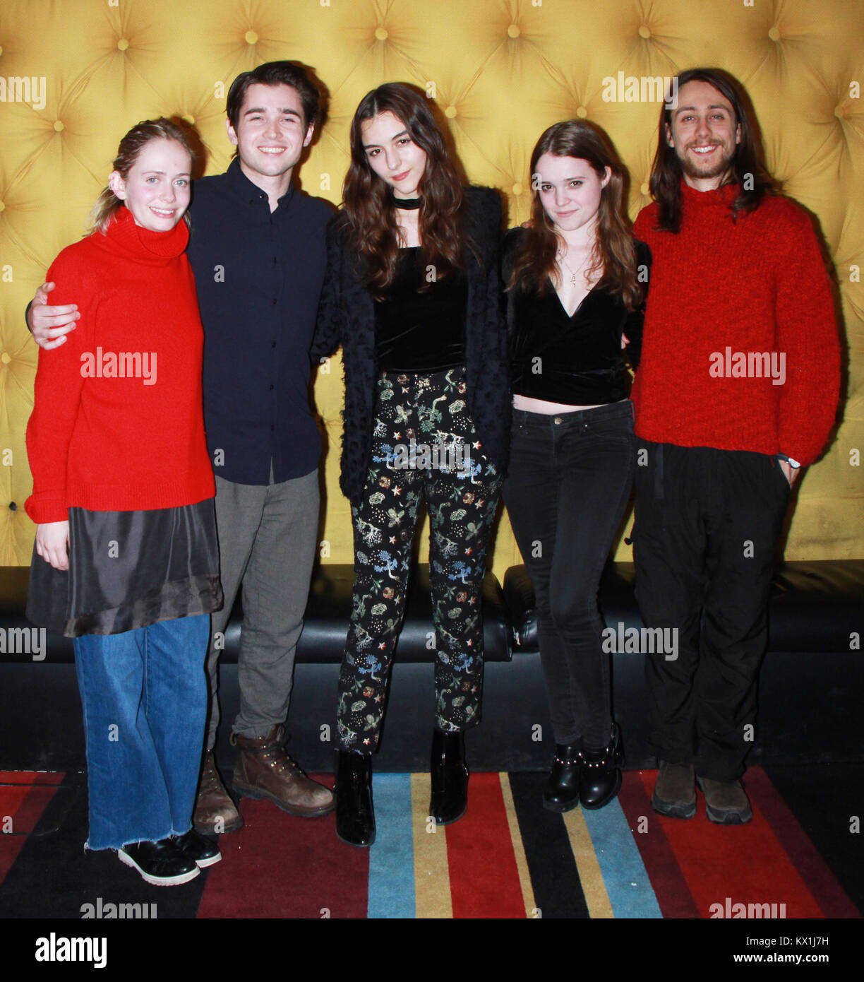 New York, NY, USA. 5th Jan, 2018. Tessa Albertson, Luke Slattery, Quinn ...
