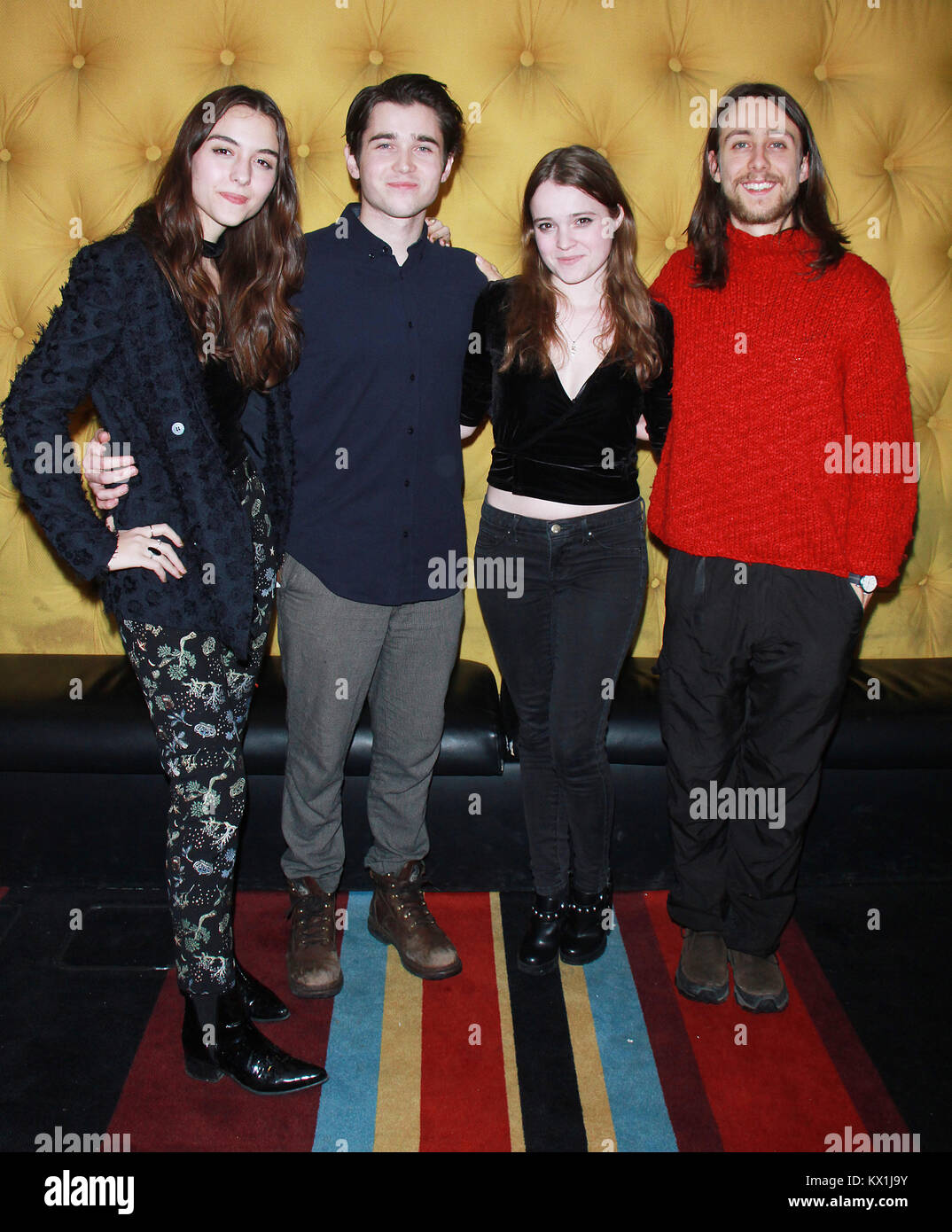 New York, NY, USA. 5th Jan, 2018. Quinn Shephard, Luke Slattery, Nadia ...