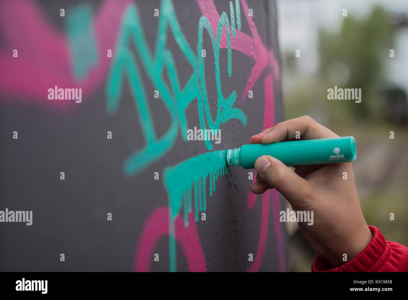 Closeup hand writing board hi-res stock photography and images - Alamy