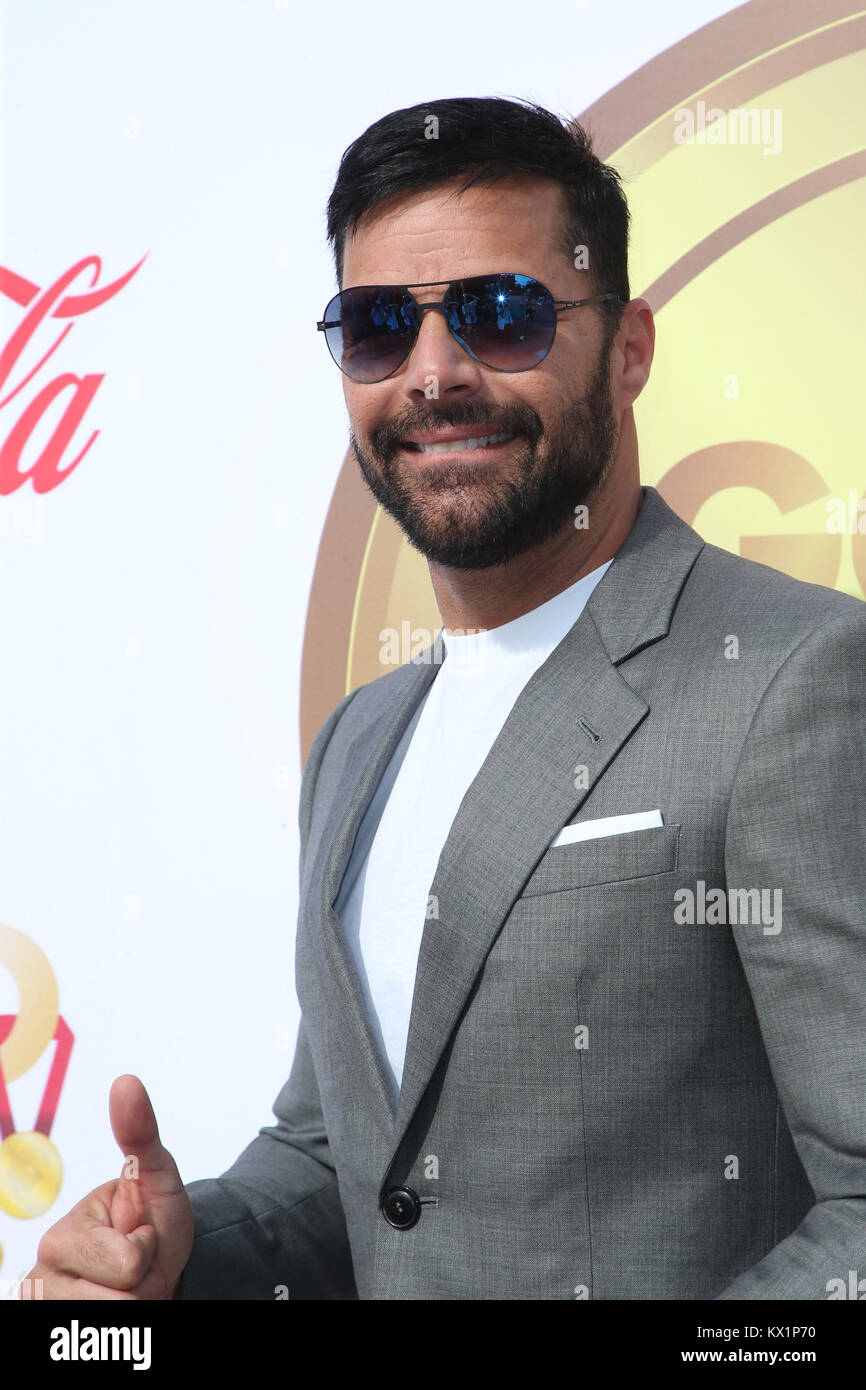 West Hollywood, Ca. 6th Jan, 2018. Ricky Martin at the Gold Meets ...