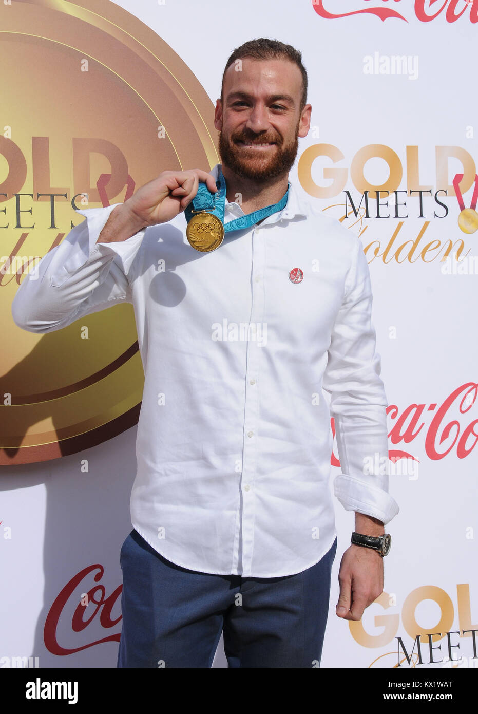 WEST HOLLYWOOD, CA - JANUARY 6: Olympic swimmer Ed Moses attends the ...