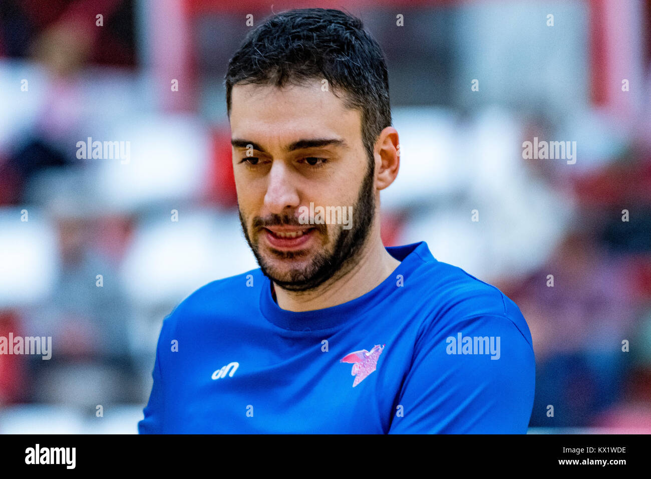 January 5, 2018: Dragan Zekovic #27 (CSM Steaua Bucharest) during the ...