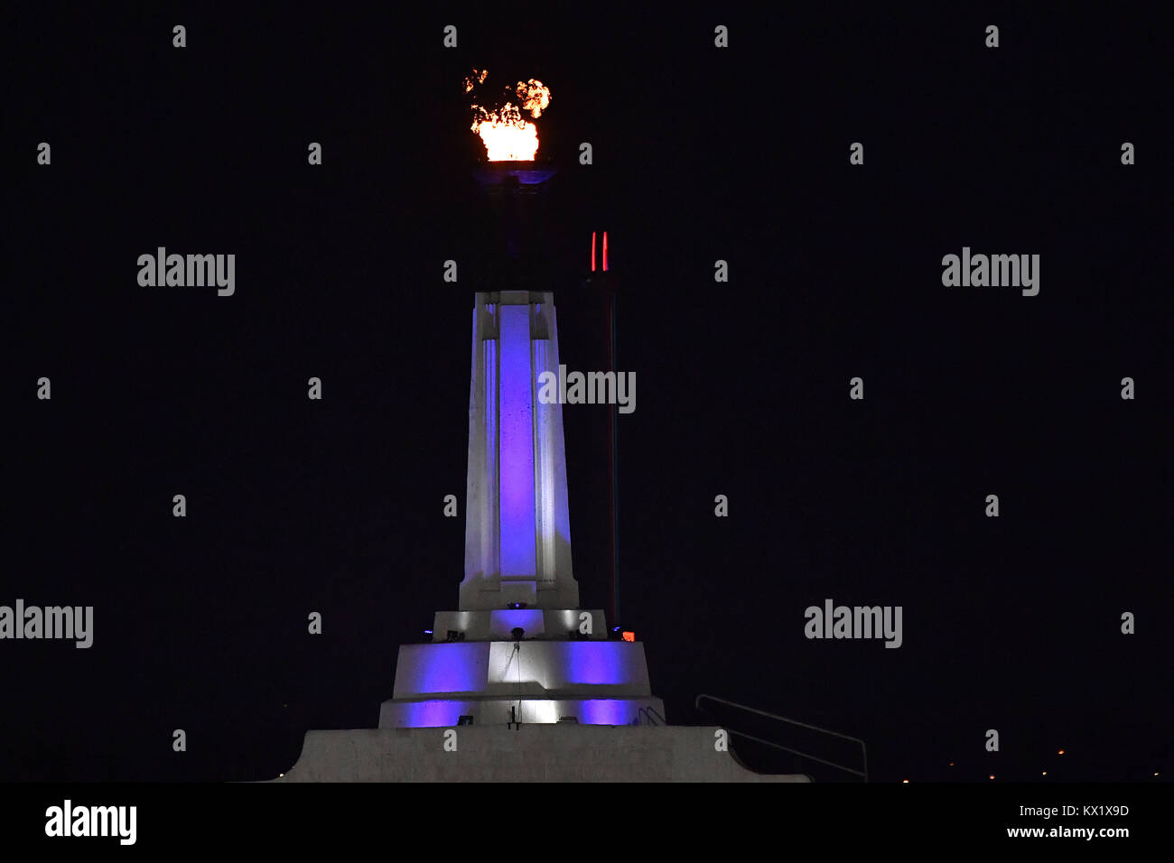 Los Angeles, CA, USA. 6th Jan, 2018. A view of the Olympic Torch at the ...