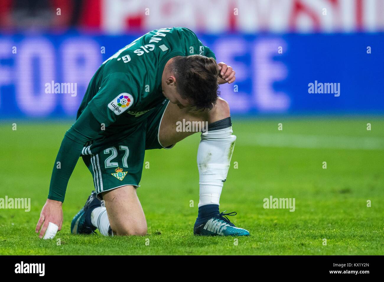 Seville, Spain. 06th Jan, 2018. Francis during the Spanish LaLiga ...