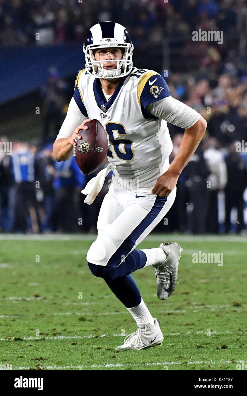 Los Angeles, CA, USA. 6th Jan, 2018. Los Angeles Rams quarterback Jared ...