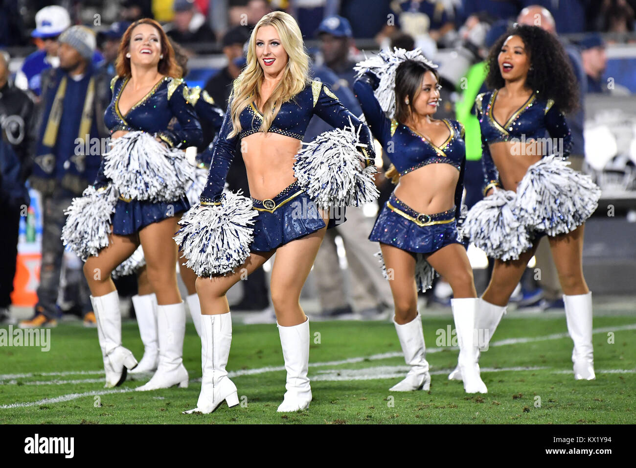 Los Angeles, CA, USA. 6th Jan, 2018. The Los Angeles Rams Cheerleaders ...