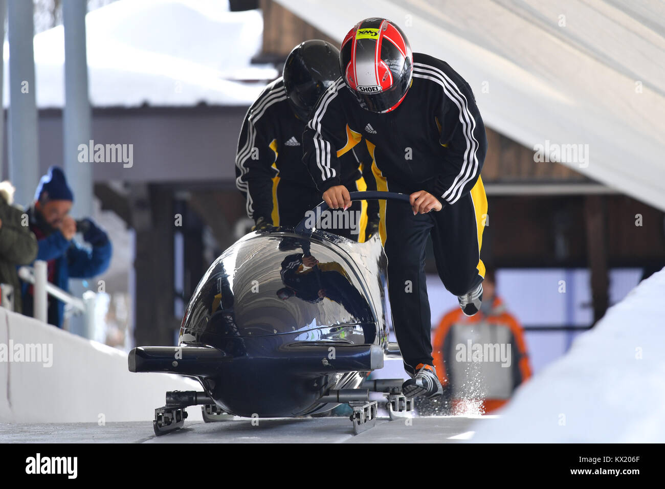 the Spiral, Nagano, Japan. 6th Jan, 2018. Fumiko Mano & /Tomoe Sato ...