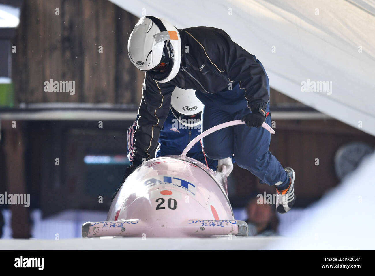the Spiral, Nagano, Japan. 6th Jan, 2018. Takumi Sato & ?/Takahito ...